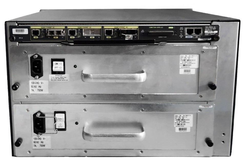 Cisco uBR7246VXR CMTS W/ uBR7200-NPE-G1, 4x MC28U, 2x PWR SUPPLY & FAN ...