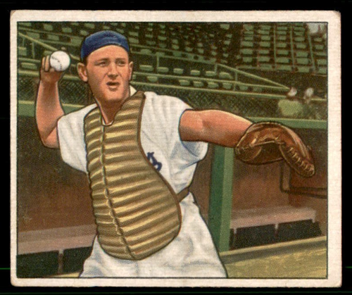 1950 Bowman #165 BRUCE EDWARDS Brooklyn Dodgers VG/EX | eBay