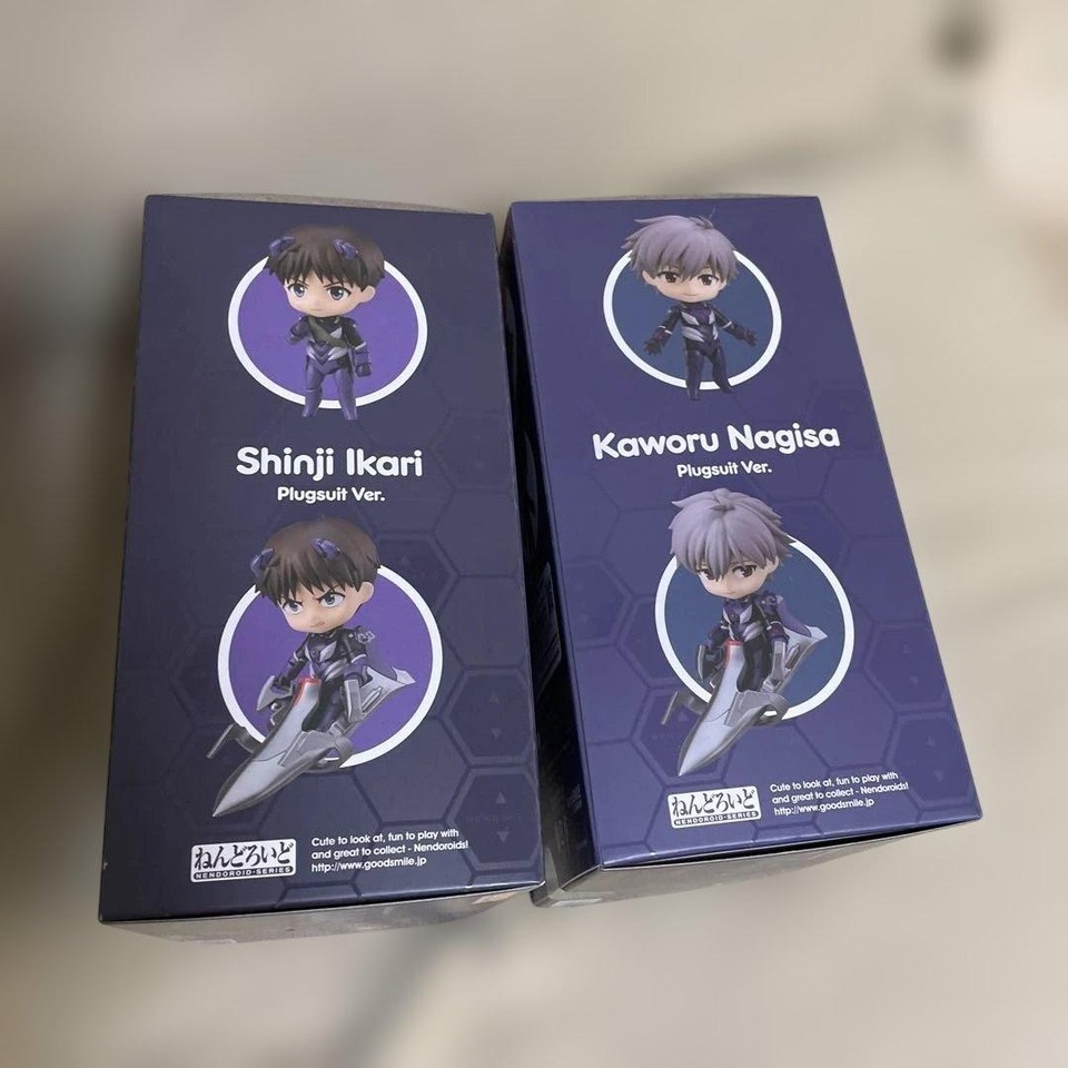 Nendoroid Evangelion Kaworu Nagisa & Shinji Ikari Plug Suit Set New | eBay