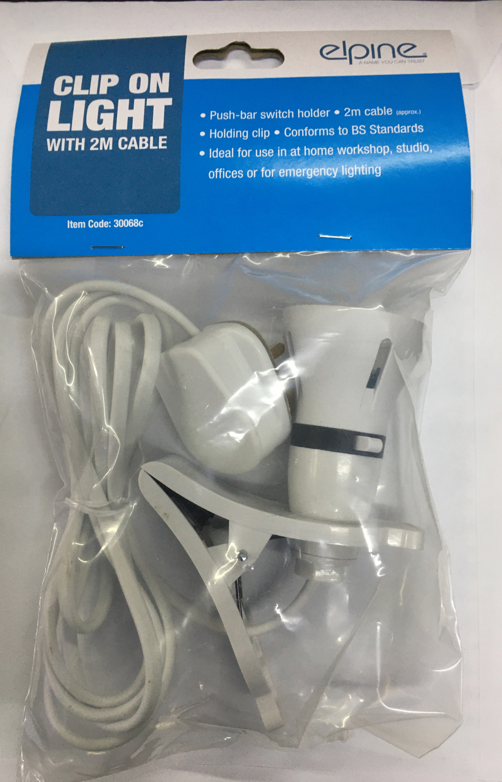 2M CLIP ON LIGHT Spot Holder Portable Flexible Bulbs 3 Pin UK Mains Multipurpose | eBay UK