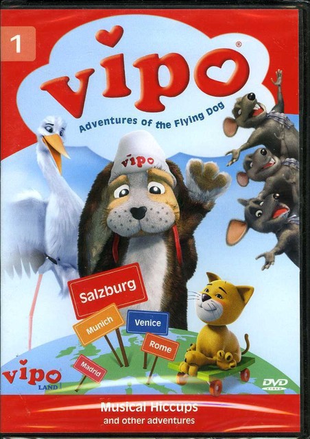 Vipo Adventures of The Flying Dog English French Hebrew Italian Russian ...