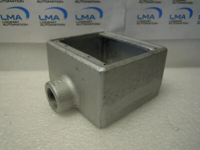 CROUSE-HINDS FDC222 CONDULET 3/4" NPT CAST DEVICE TWO GANG OUTLET BOX ...