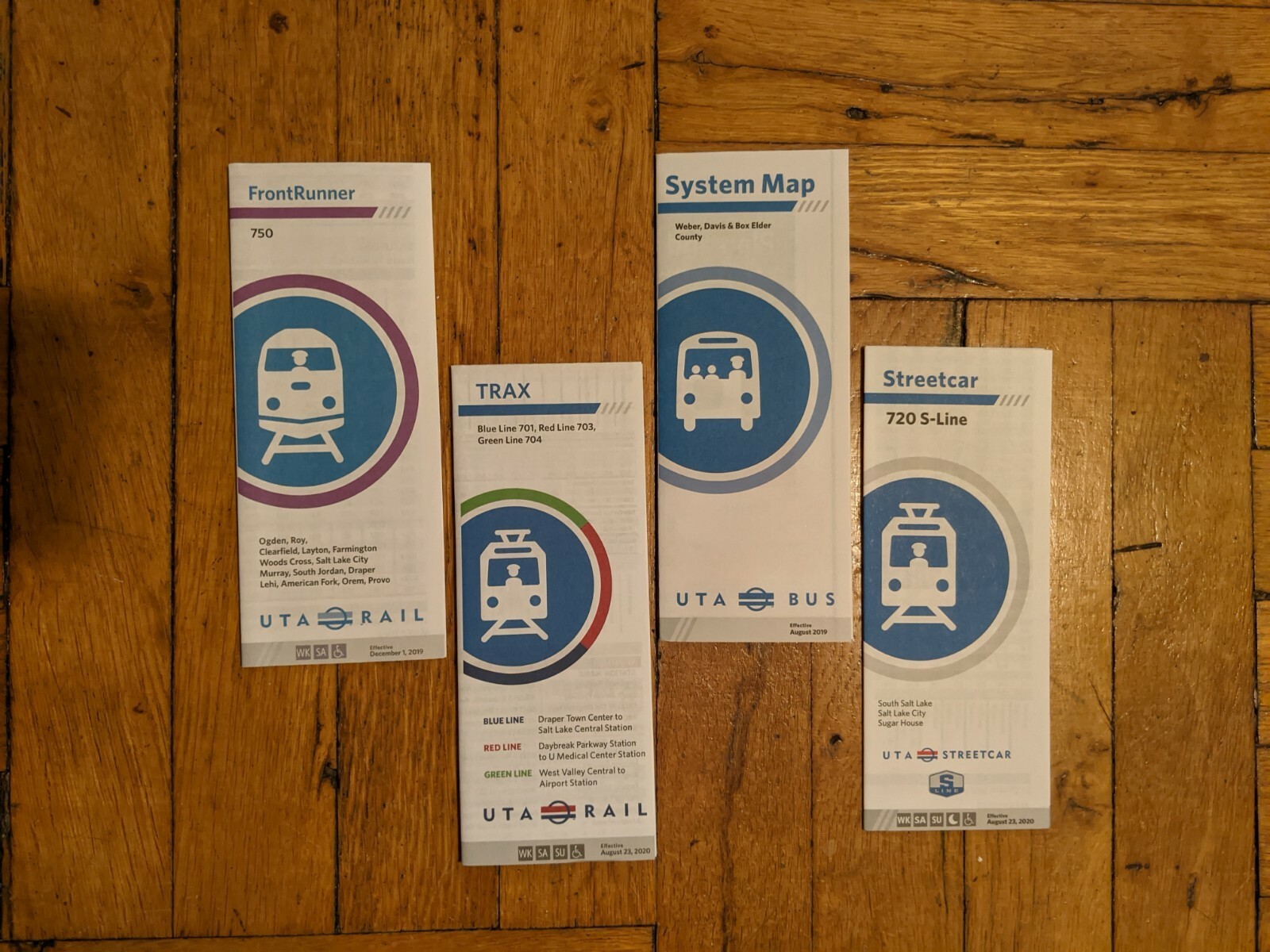 Lot Of 4 UTA Salt Lake City Utah Timetables And Maps | eBay