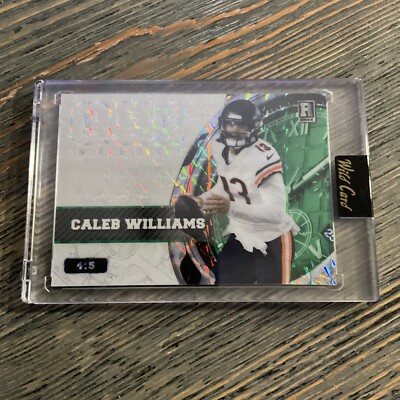 2023 Wild Card QB1 Caleb Williams On The Clock RC 4/5 WHITE/ GREEN | eBay