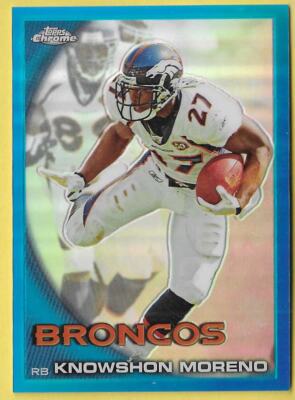 2010 Topps Blue Refractor Knowshon Moreno Broncos 136/199 | eBay
