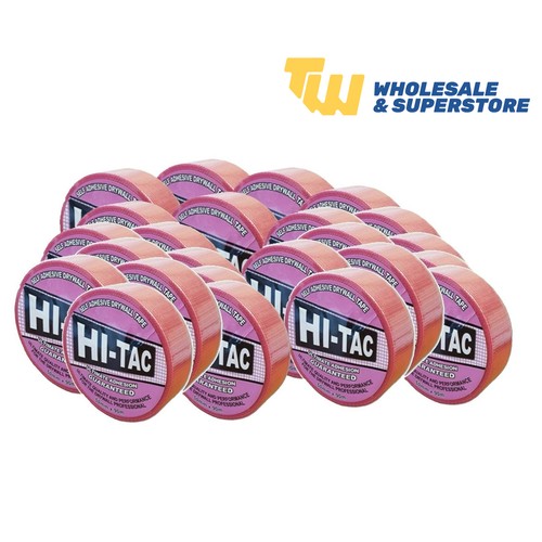 50mm x 90m HI-TAC Scrim Tape Pink Drywall Tape Ultimate Adhesive ...