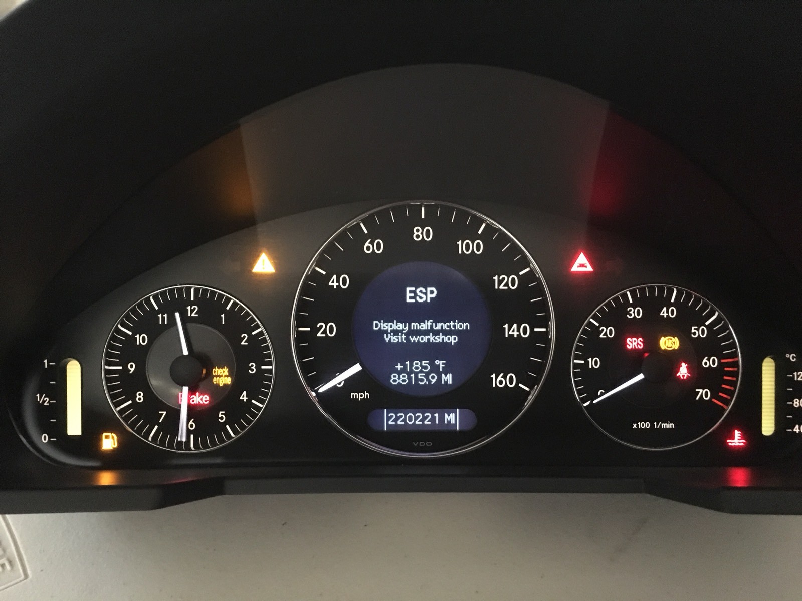Mercedes Benz Cluster Odometer Repair Service Zero Miles/Km Mileage ...