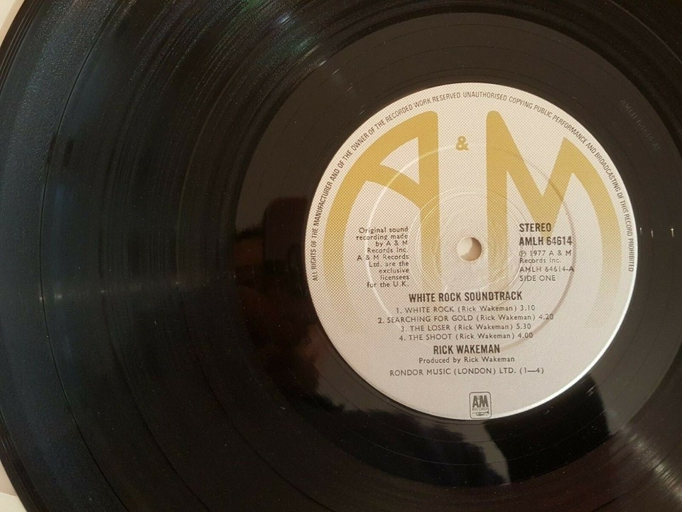 Rick Wakeman WHITE ROCK - LP Vinyl Album 1977 Winter Olympic Film Sound ...
