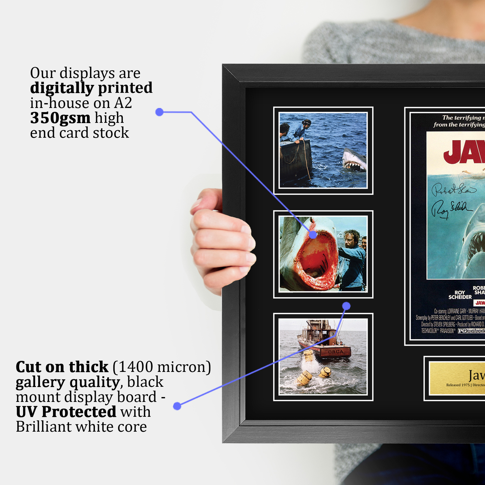 Jaws Signed Large A2 Framed Printed Autograph Memorabilia Gift | eBay