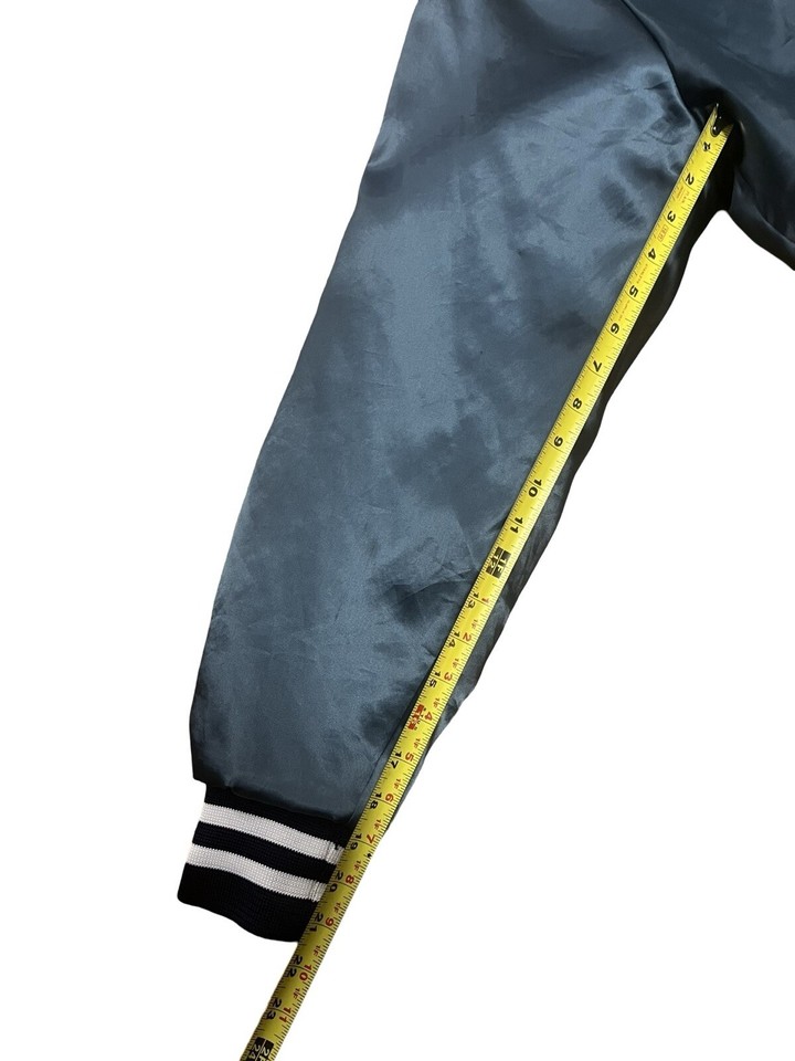 Vintage Chevron Oil Field Research Company Satin Jacket Bomber Sz L ...