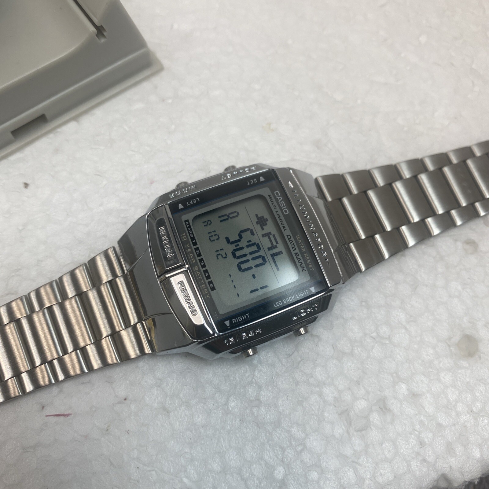 Casio Men's Illuminator Digital Databank Stainless Steel Watch DB360-1A ...