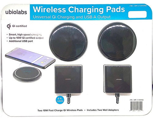 Brand new Ubio Labs Wireless Charging Pad for Mobile Phones, 2-pack. | eBay