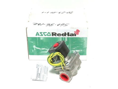 1" ASCO EFHT 8210G089 2W NC SS 120/60 Solenoid Valve EFHT Coil NEW IN ...