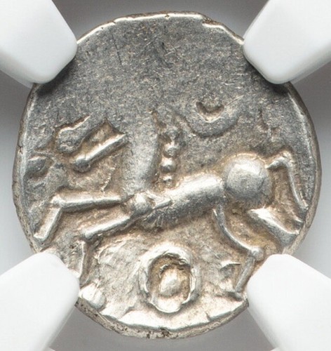 NGC XF CELTIC GAUL Aedui Ancient France 50 BC, Celts Quinarius Silver ...