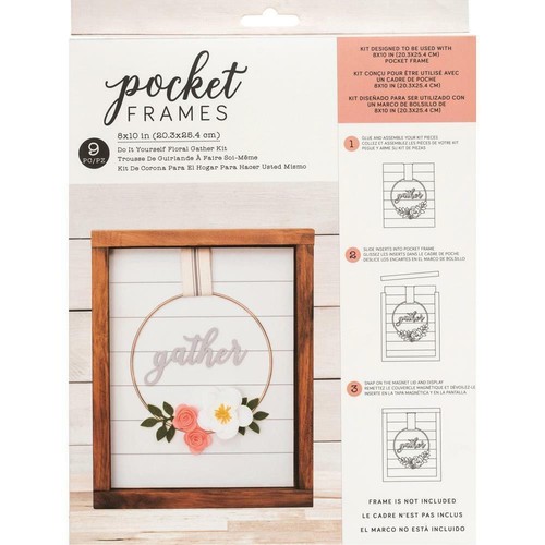 American Crafts - Pocket Frames Insert Kit 8X10in 9 per pack - Gather ...