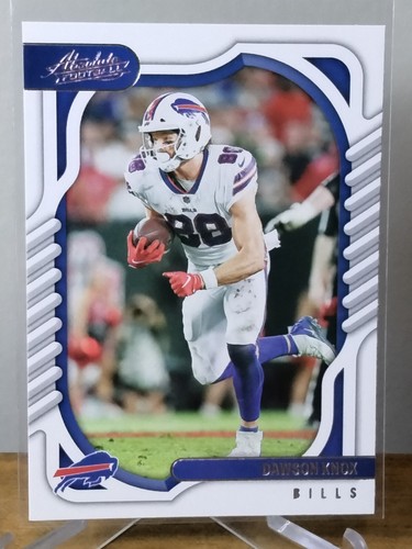DAWSON KNOX 2022 Panini Absolute Football BASE CARD #26 Buffalo Bills ...