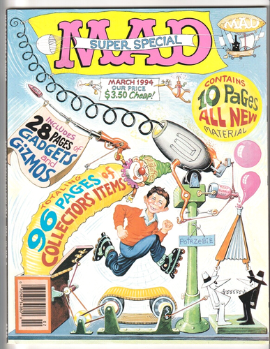 MAD MAGAZINE SUPER SPECIAL # 92 1994 AL JAFFEE BILL GAINES BACK COVER ...