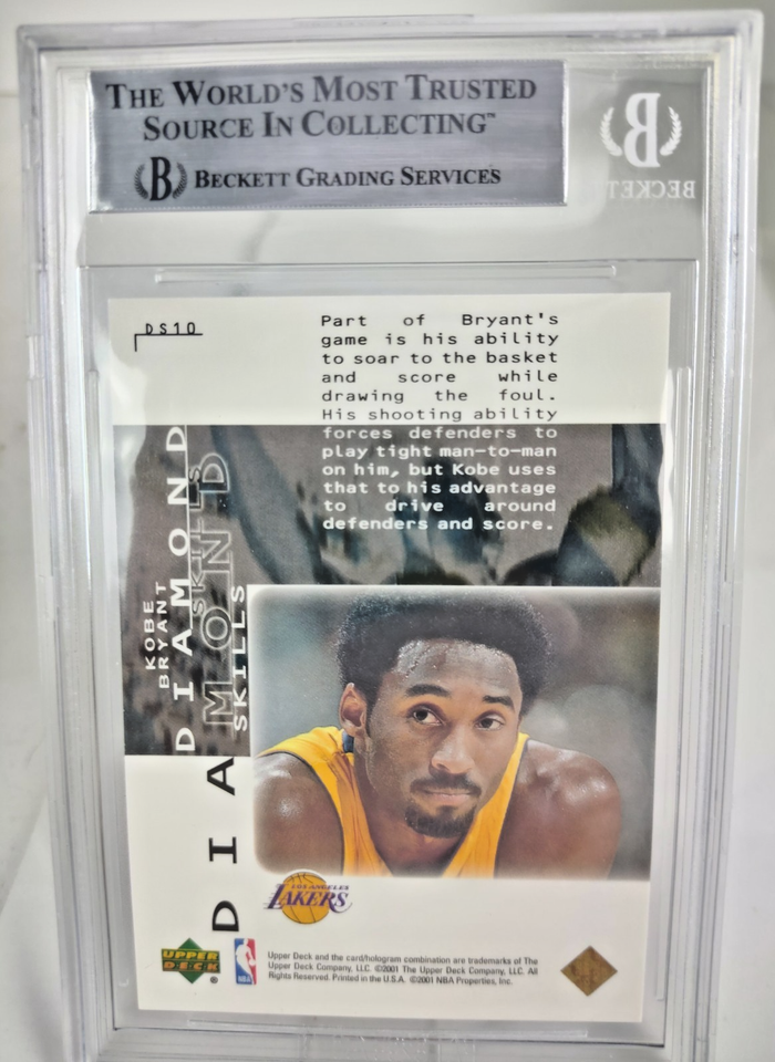 2000 Upper Deck Black Diamond - Diamond Skills Kobe Bryant #DS10 BGS 9 ...