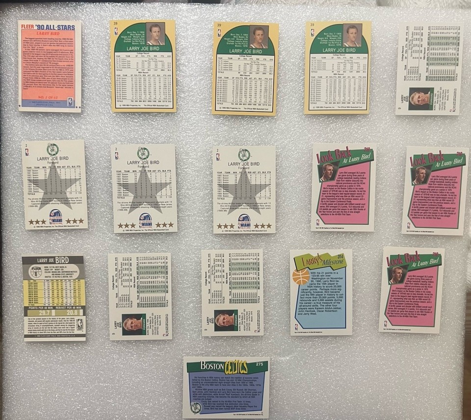 (16) Card Lot Larry Bird A Must Have Collection! | eBay