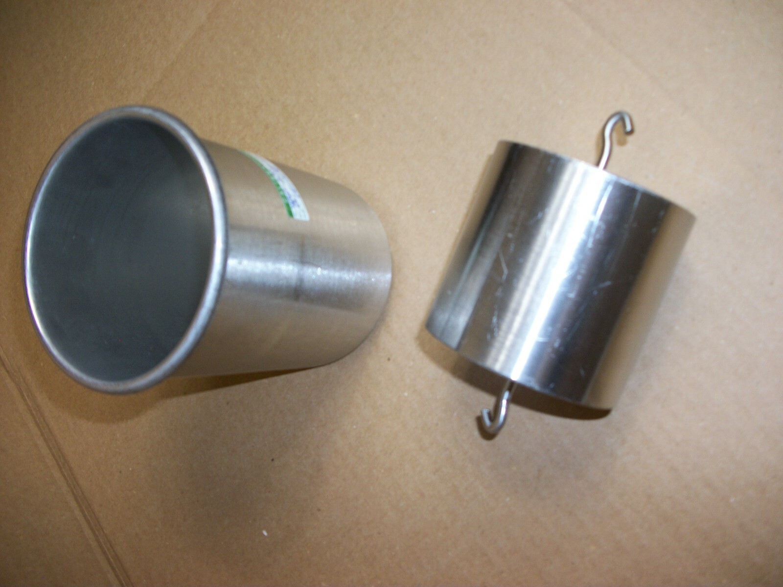 RICE LAKE 4KG STAINLESS CALIBRATION HANGING WEIGHTS IN POLAR WEAR CUPS ...