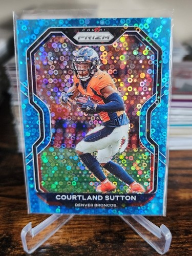 2020 Panini Prizm Courtland Sutton Blue Disco /79 | eBay