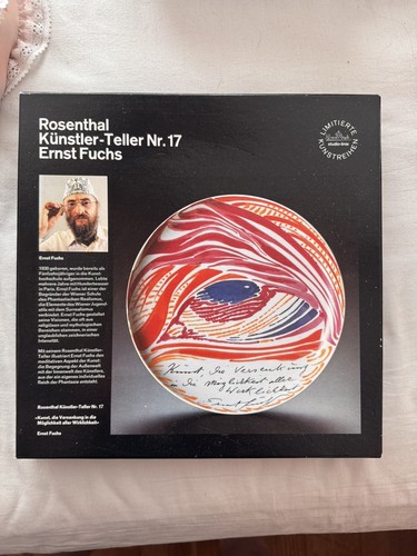 Ernst Fuchs Rosenthal Kunstler-Teller Plate Nr. 17 Limited Edition 1715 ...