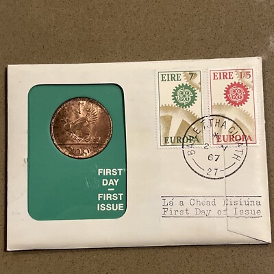 1966 99 COMPANY FIRST DAY FIRST ISSUE IRELAND BRONZE PENNY | eBay
