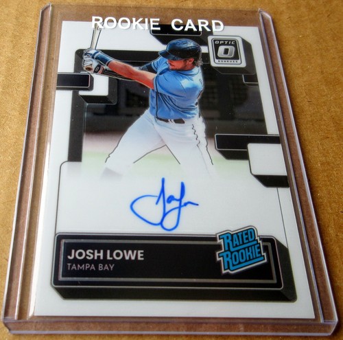 JOSH LOWE 2022 Donruss Optic Auto Rated Rookie Card RC Tampa Bay Rays🔥🔥 ...