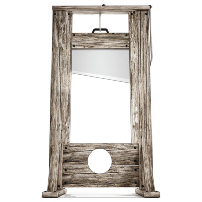 GUILLOTINE STAND-IN Lifesize CARDBOARD CUTOUT Standup Standee Halloween ...