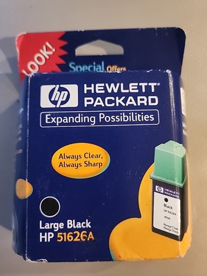 HP 26 51626A Large Black Ink Cartridge Sealed NEW Genuine OEM Exp April ...