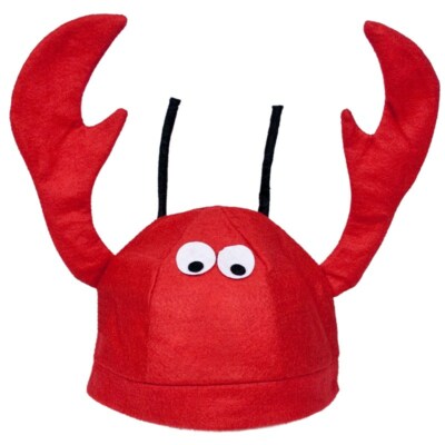 Crawfish Lobster Novelty Hat Seafood Felt Fish Crab Cap Costume ...