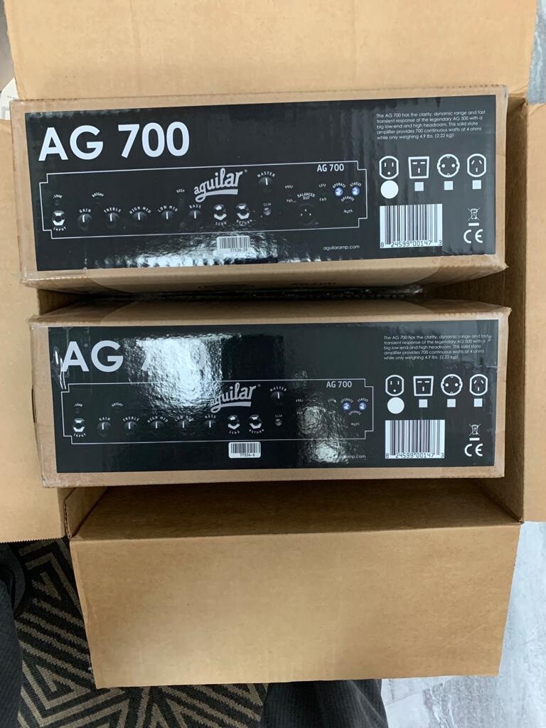 Aguilar AG700 700W Bass Amplifier Head - Black (‎515-016) for sale ...