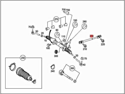 Genuine MERCEDES W164 X164 GL-CLASS X164 Steering coupling 1644600010 ...
