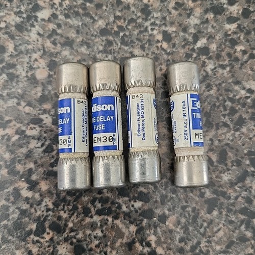 NEW! Lot Of 4: EDISON FUSEGEAR MEN30 250V 30A MIDGET TIME DELAY | eBay