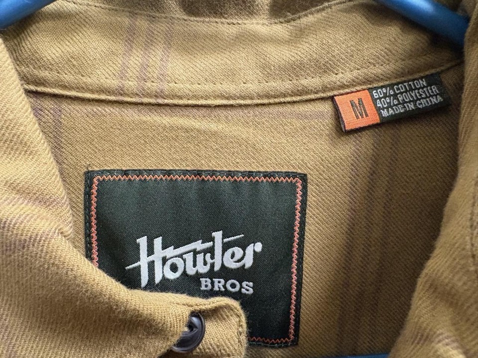 Howler Bros Quintana Quilted Flannel Shirt Medium | eBay