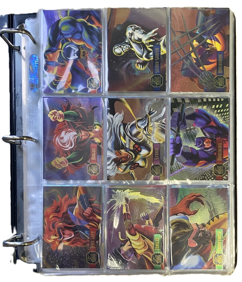1995 Flair Marvel Annual: Complete Set /w Chromium Poweblast Inserts | eBay