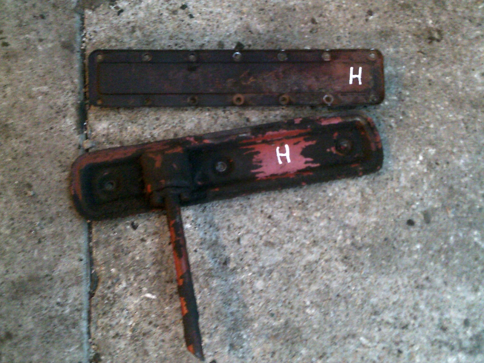 Farmall IH H HV Early SH Tractor engine motor side cover panel panels ...