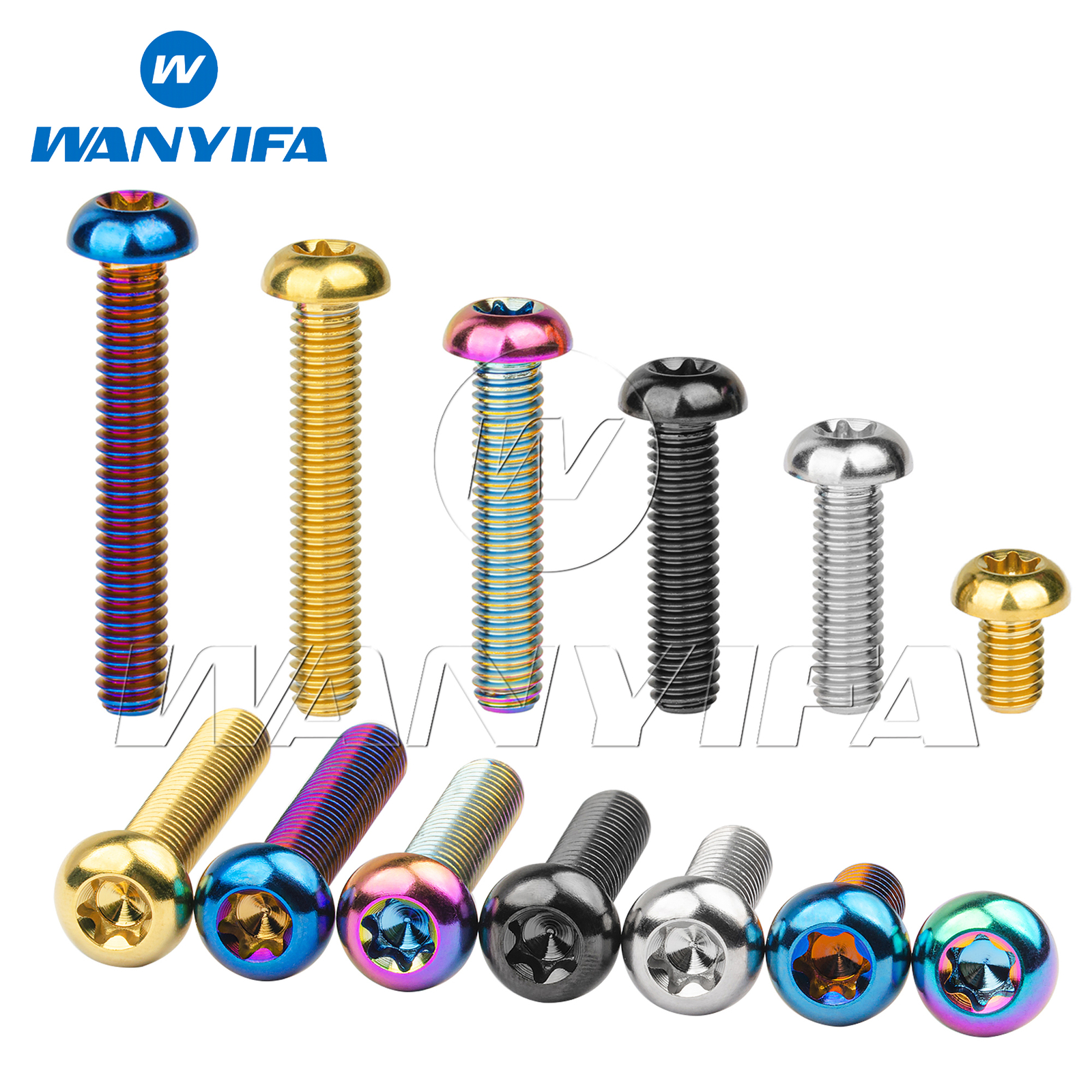 Titanium Bolts M6x10 15 20 25 30 35 Button Head Torx Screw for Body Fix ...