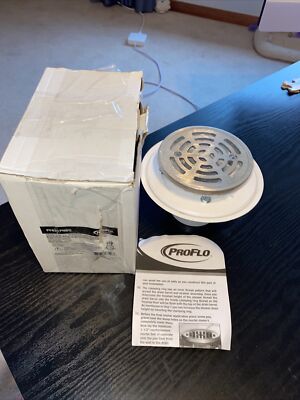 Proflo PF821PNBQ 2" PVC ADJUSTABLE Shower Drain with Square Brass ...