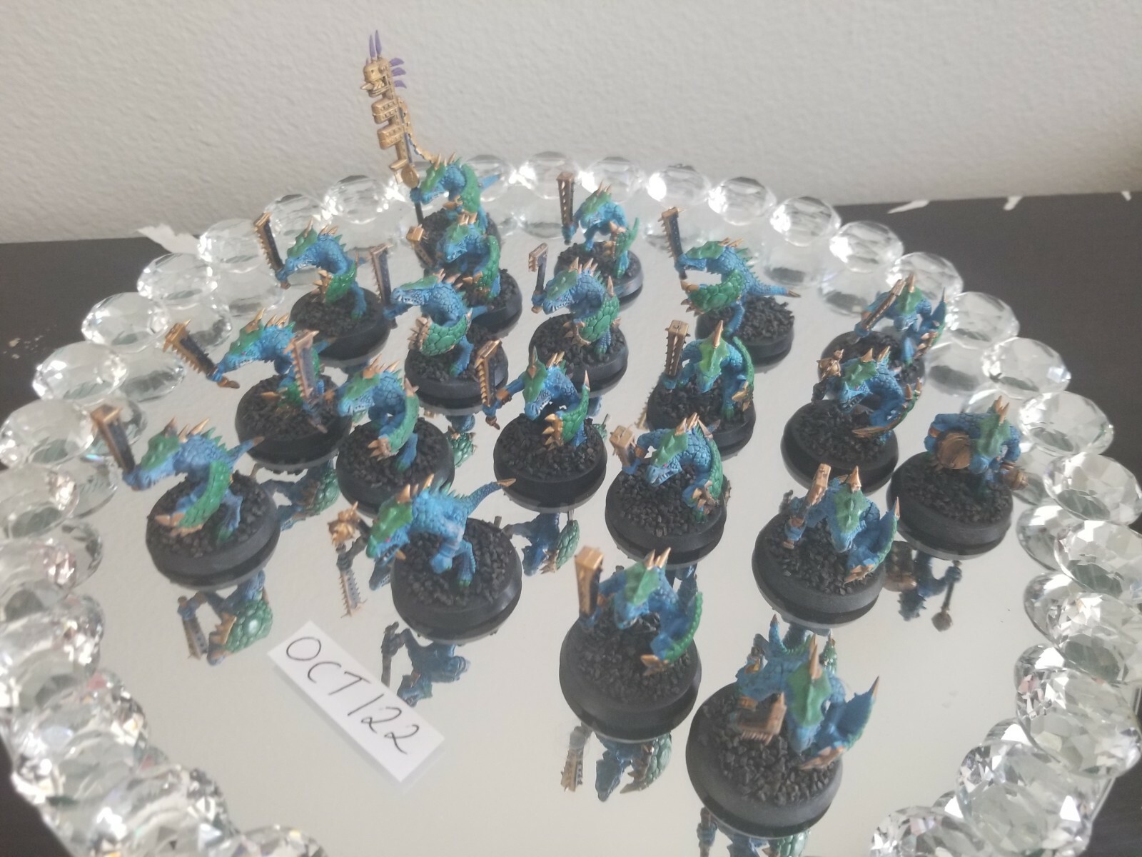 Warhammer Fantasy AOS Lizardmen Seraphon Saurus Warriors x20 Painted ...