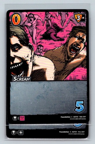 Scream - Attack on Titan: Battle for Humanity AOT1 Trading Card | eBay