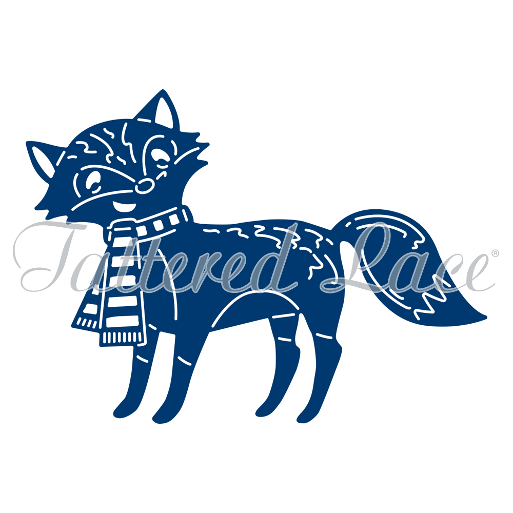 WINTER SNOWY FOX Die Cutting Die TATTERED LACE Die ETL441 New | eBay