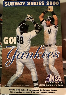 2000 World Series Subway Series FOX Sportsnet & MSG Poster Yankees Vs ...