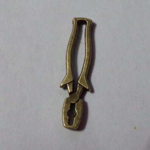Brass Tone Blacksmith Metal Worker Tongs Tool Pendant Charm Hang Tag | eBay