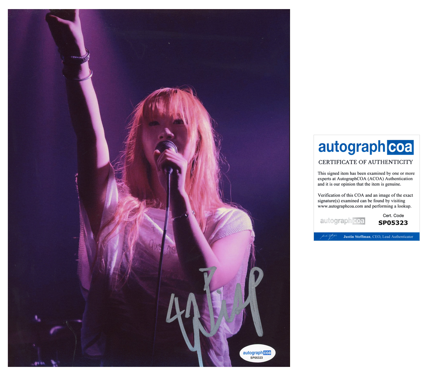 Wisp ‘Pandora’ Music Artist Signed 8x10 Photo Natalie Lu ACOA | eBay