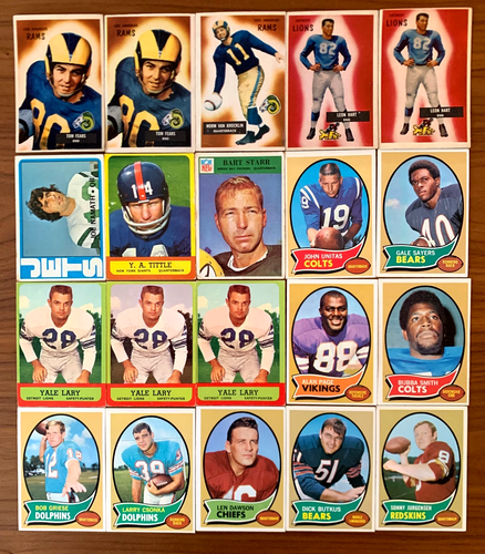 +HOF+ VINTAGE FOOTBALL CARD LOT (200 CARDS!) | eBay