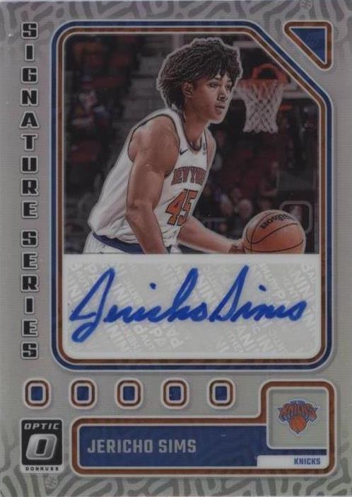 2023-24 Panini Donruss Optic - Signature Series Jericho Sims #SS-SMS ...