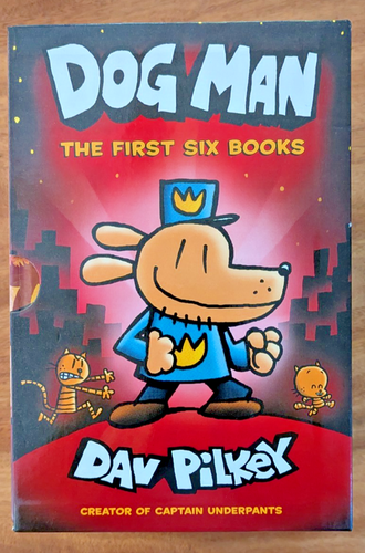 Dog Man 'The First Six Books' by Dav Pilkey (Hardback Boxset ...