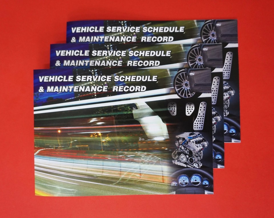 Vehicle Service Book - Blank History Book Maintenance Record ...