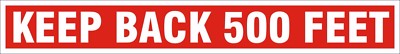 Reflective Keep Back 500 Feet Fire Engine Decal Sticker | eBay